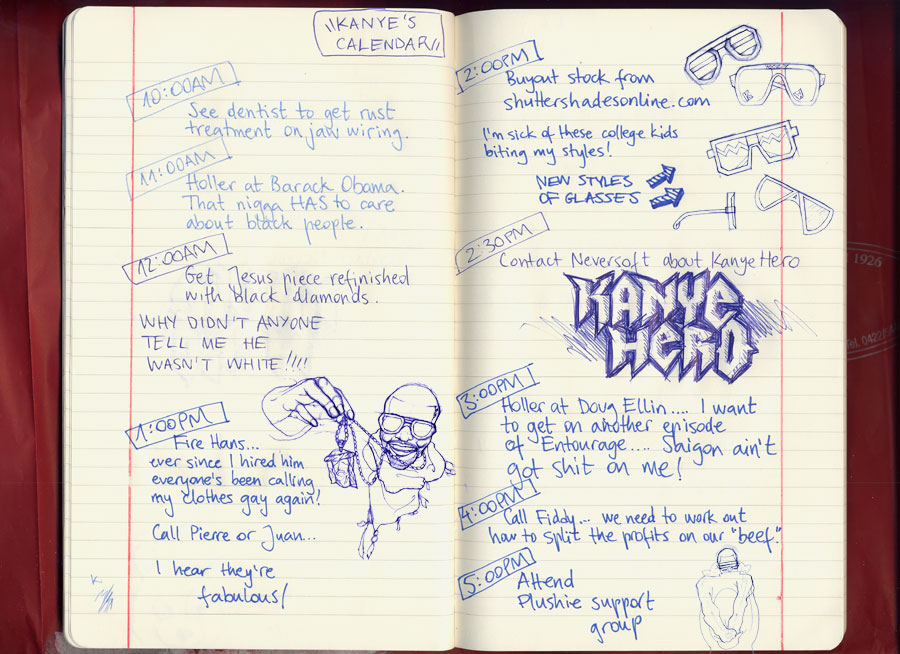 Check out Kanye's Diary!