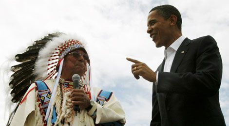 Barack Obama Becomes Honorary Member of a Native American Tribe
